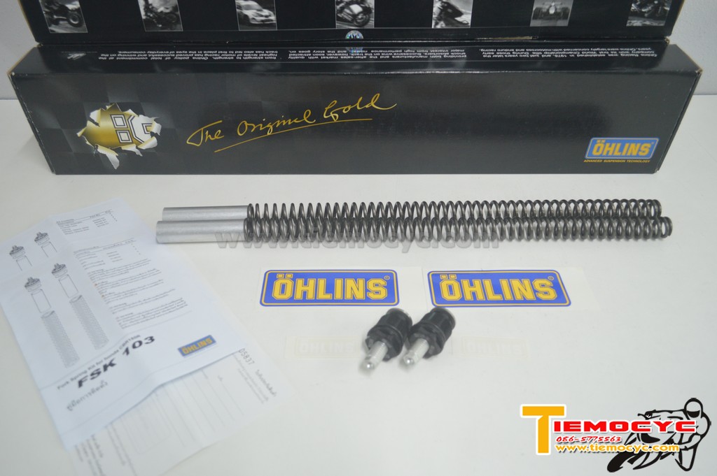 OHLINS Fork Spring Kit CBR150i FSK 103 ราคา 6,650 บาท แถมฟรี Ohlins ...
