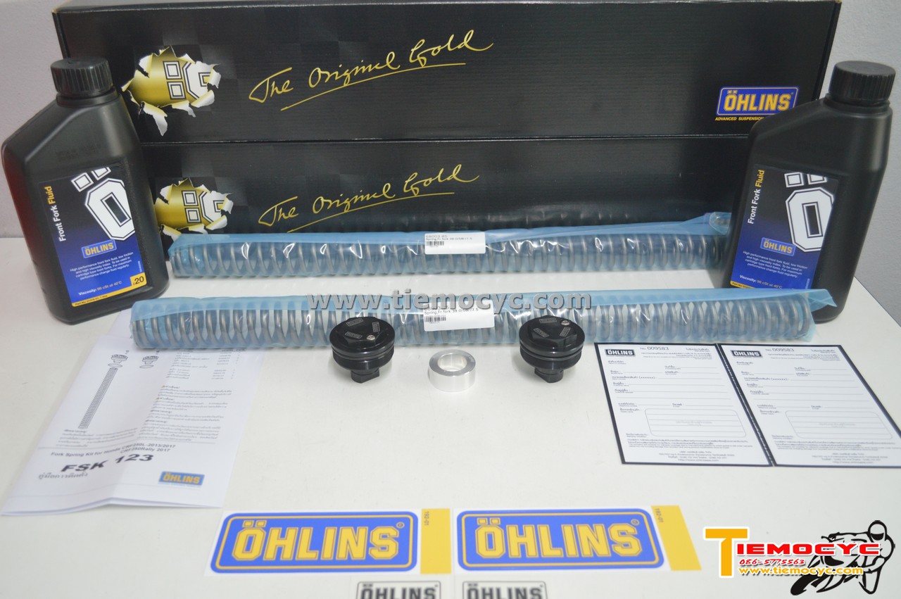 สปริงโช๊คหน้า OHLINS Front Fork Spring Kit CRF250L'13>,Rally'17> FSK123 ...