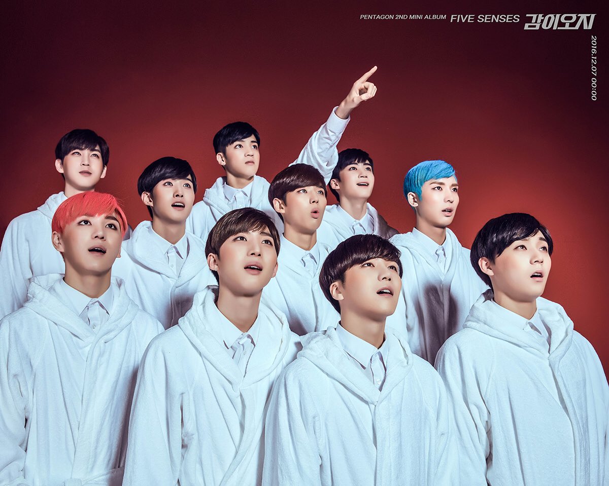 [k Pop] Pentagon 2nd Mini Album [five Senses] Concept Image 1 Pantip